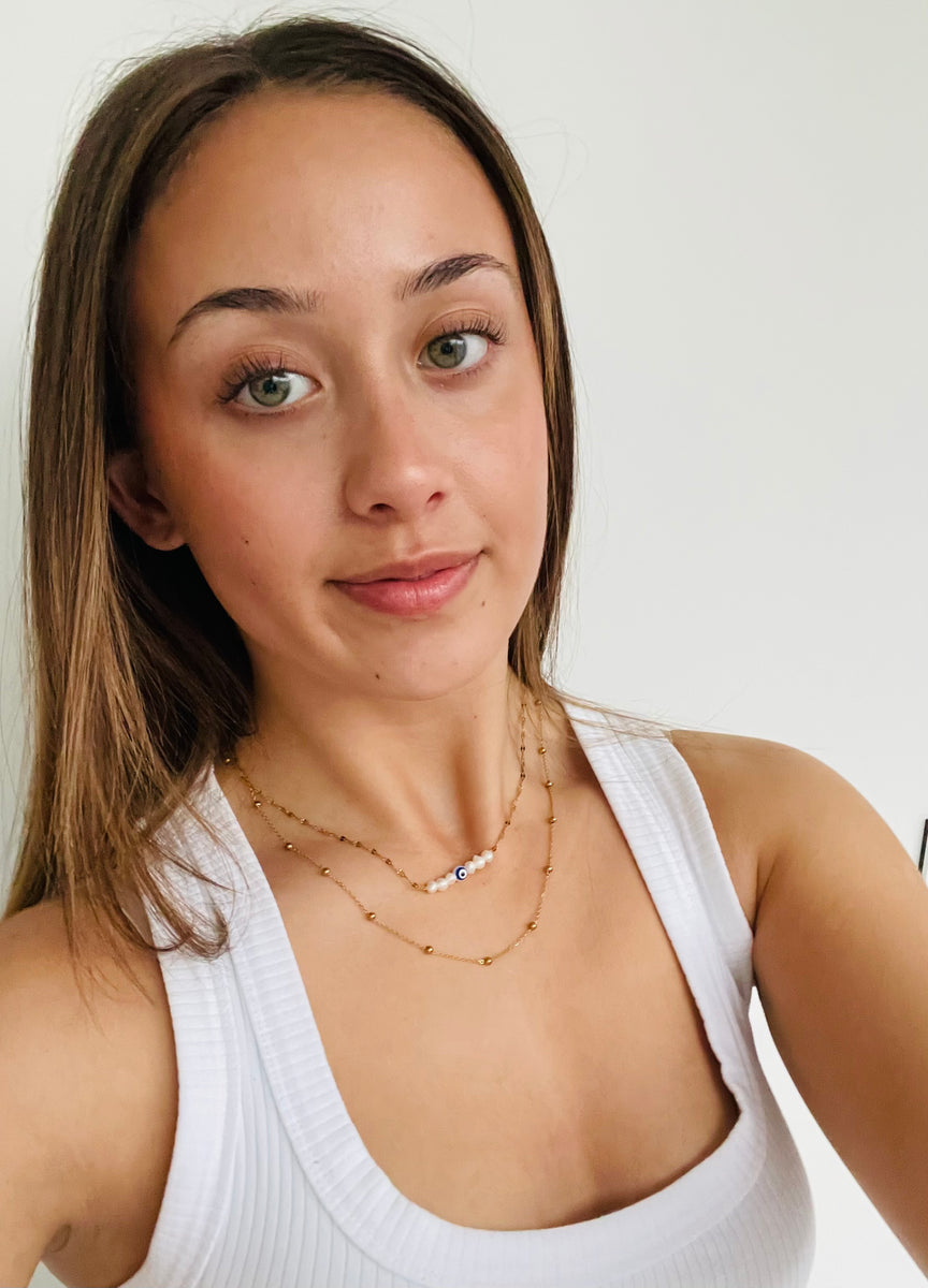 ‘Tyler’ Evil Eye Necklace – Trio Rouge